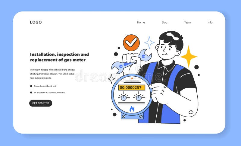 Installation, Inspection and Replacement of Gas Meter Web Banner Stock ...