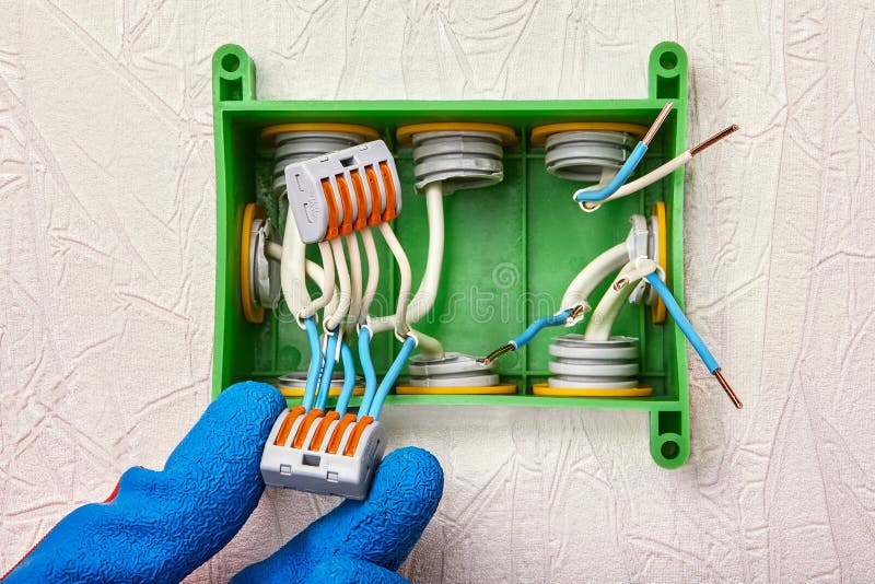 Reusable Lever Operated Connector for Conductors Stock Photo - Image of ...