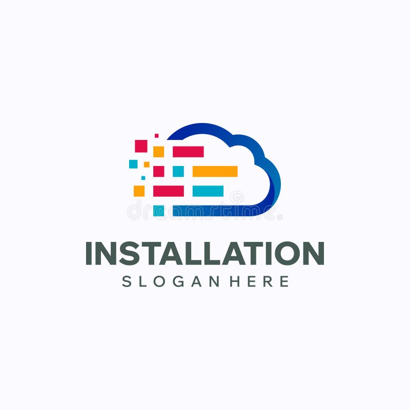 Installation Logo Design Template Stock Vector - Illustration of ...