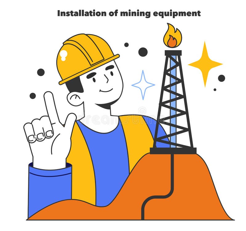 Installation of Mining Equipment, Development of Gas Fields. Natural ...