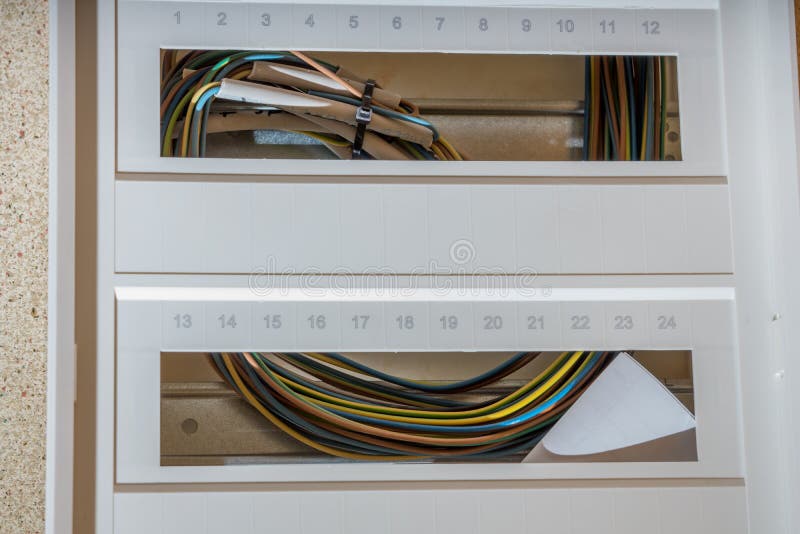 Installation of a New Fuse Box Stock Photo - Image of electrician, home ...