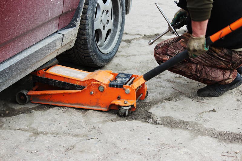 Installation of Passenger Car Wheel and Replacement on Winter Tire ...