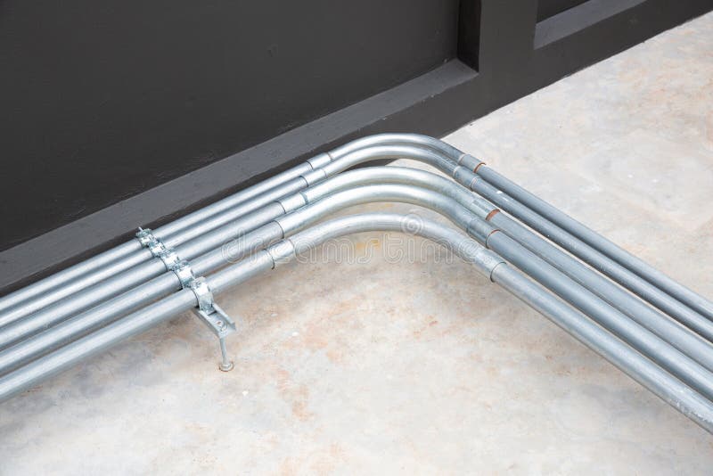 Installation of Pipes, Wires, Electrical Work in the Building ...