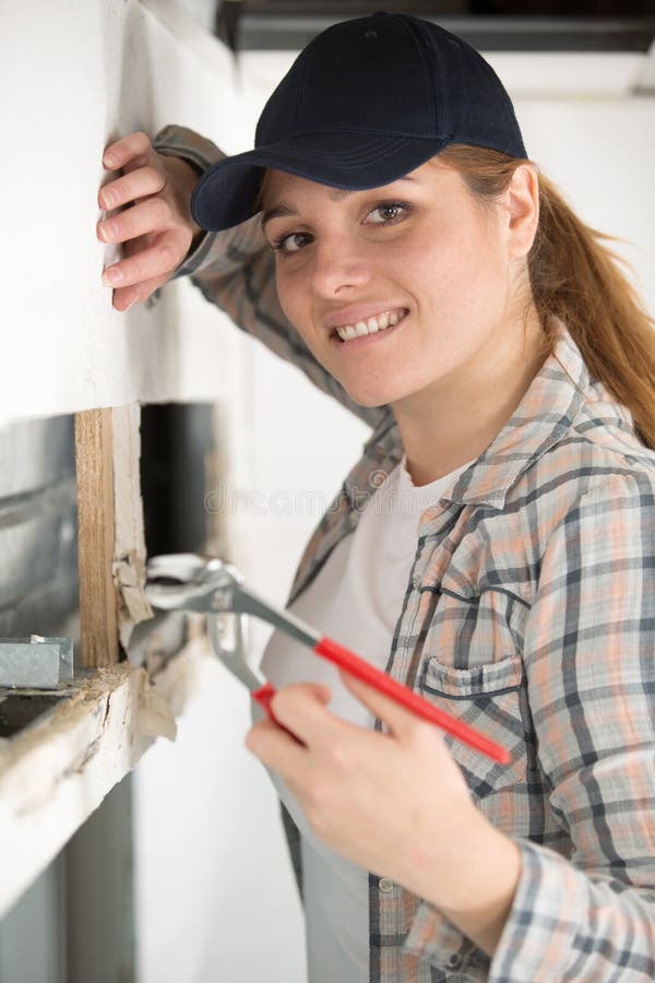 Installation Plastic Windows Tools Stock Image - Image of lumber ...