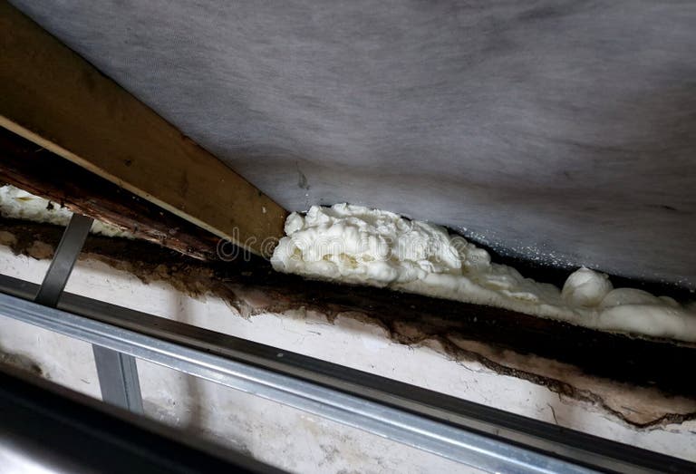 Installation of Polyurethane Foam Insulation with Compressed Gas Stock ...