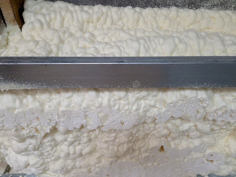Installation of Polyurethane Foam Insulation with Compressed Gas Stock ...