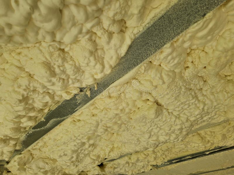 Installation of Polyurethane Foam Insulation with Compressed Gas Stock ...