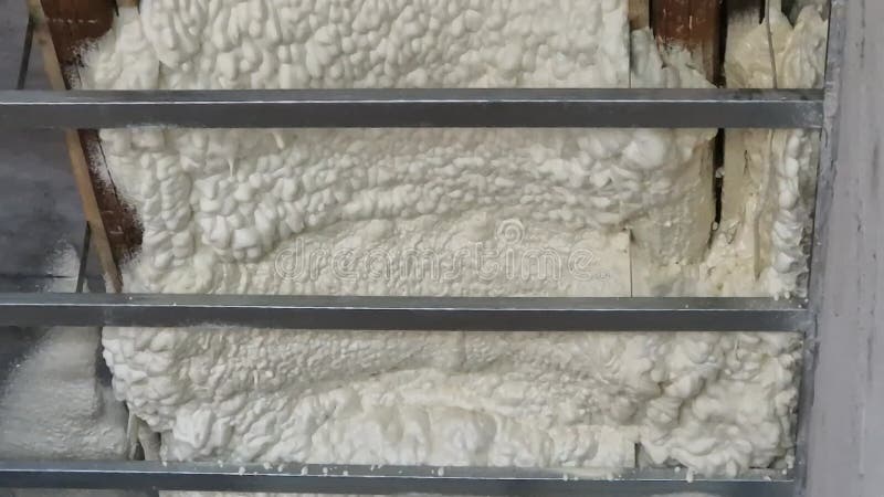 Installation of Polyurethane Foam Insulation with Compressed Gas Stock ...