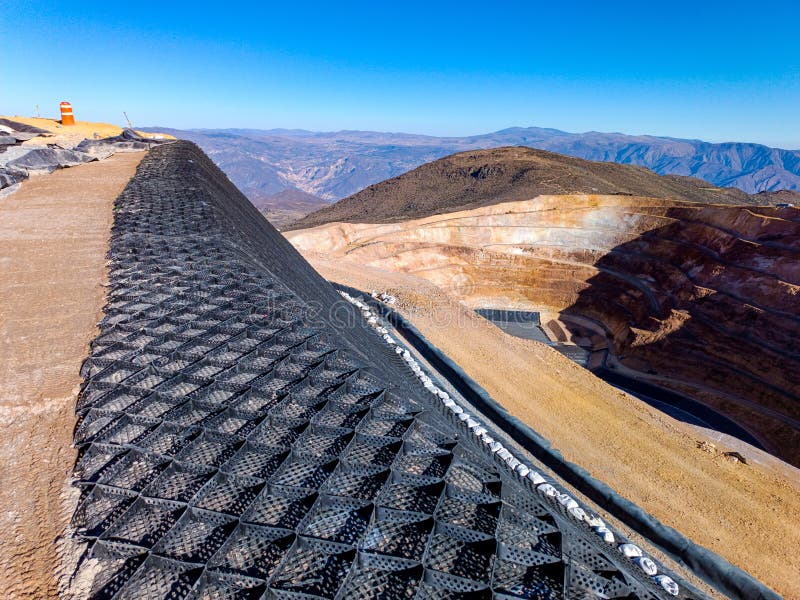 Installation Process of Geosynthetics in Industry and Mining Stock ...