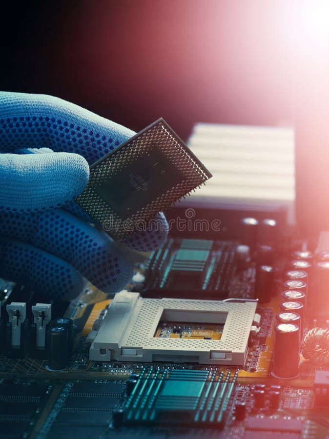 Assembling High Performance Personal Computer Stock Photo - Image of ...