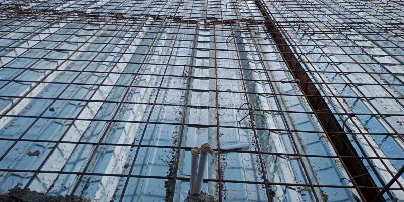 Installation of Reinforcing Steel Construction #02 Stock Image - Image ...