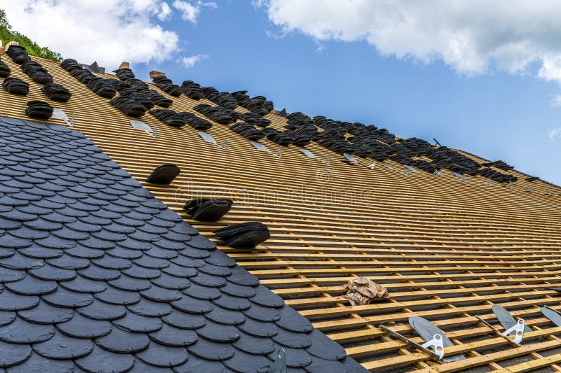 851 Slate Roof Installation Stock Photos - Free & Royalty-Free Stock ...