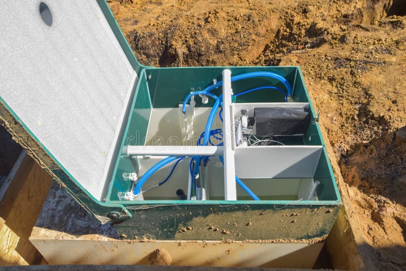 Installation of a Septic Tank in the Construction of a Private House ...