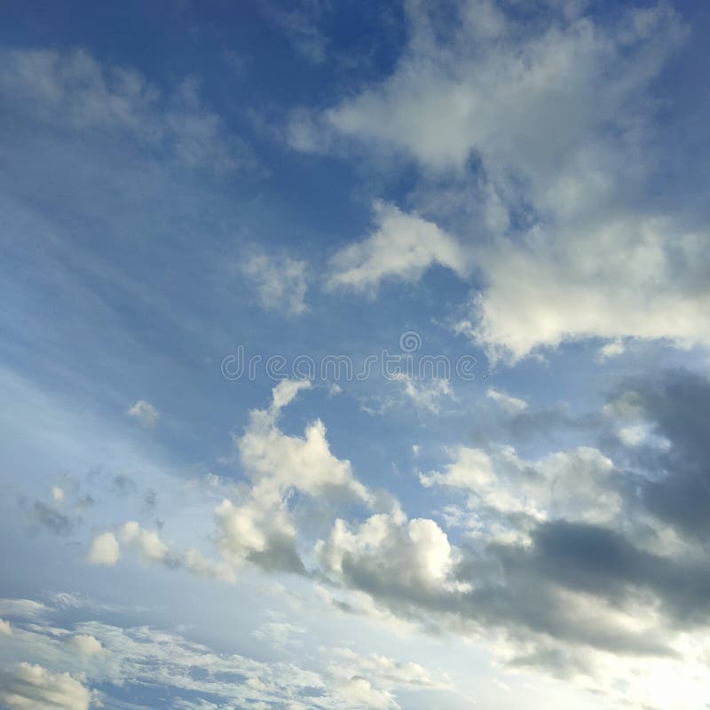 Installation of the Sky with Cool Clouds for Picture Story Material ...