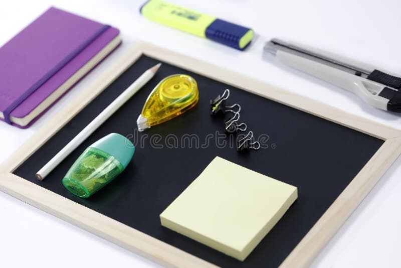 Installation of Stationary Set Stock Image - Image of education ...