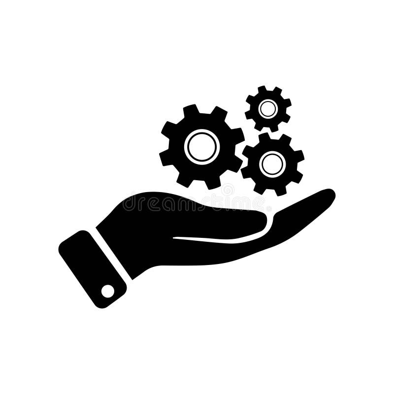 Installation and Support Icon, Flat Design Best Icon Stock Illustration ...