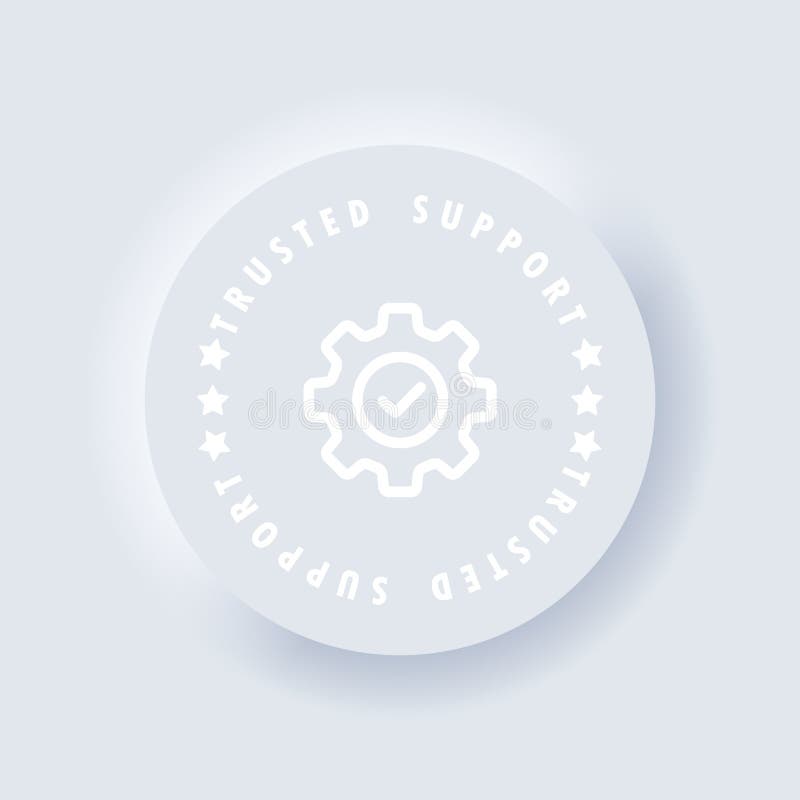 Installation and Support Icons. Trusted Support Icon. Vector. Check ...