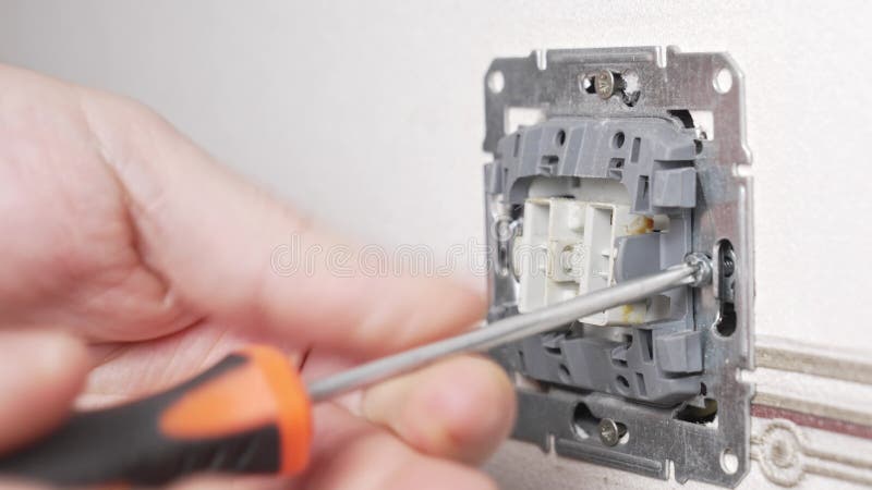 Installation of a Switch. Repair of Electrical Appliances and Wiring ...