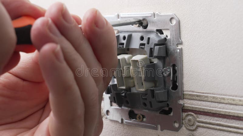 Installation of a Switch. Repair of Electrical Appliances and Wiring ...