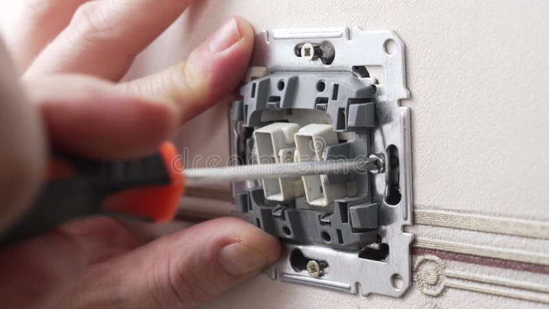 Installation of a Switch. Repair of Electrical Appliances and Wiring ...