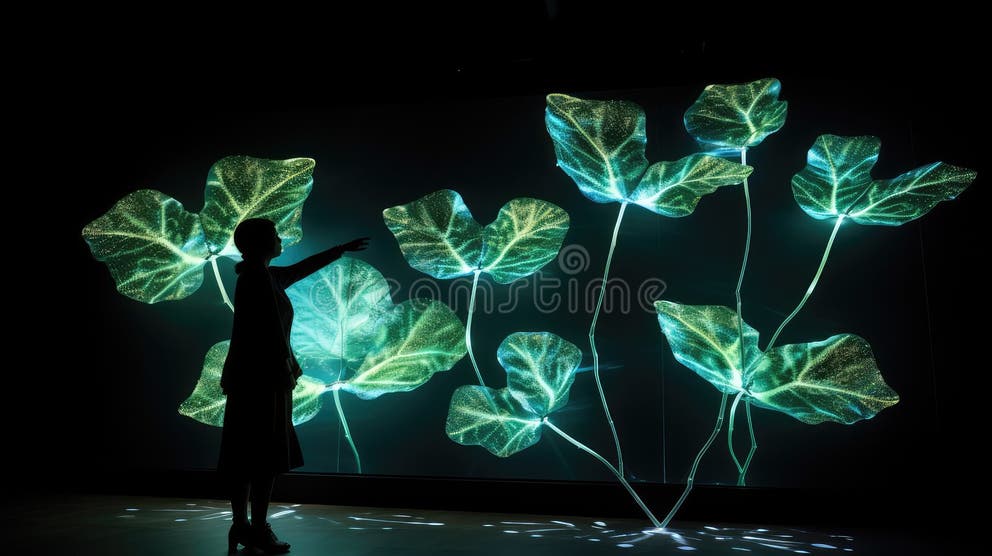 Installation Technology Leaf Stock Illustration - Illustration of ...