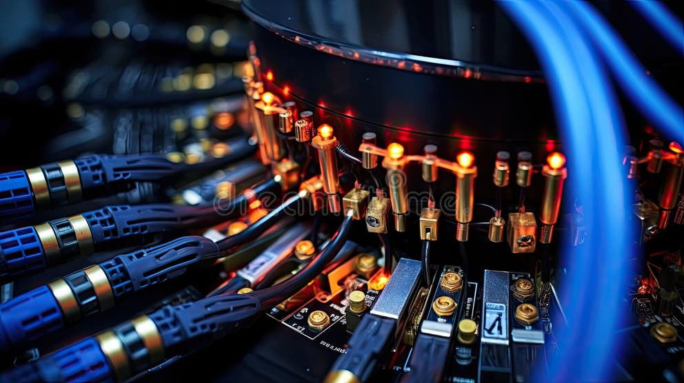 Installation telecom cable stock illustration. Illustration of internet ...