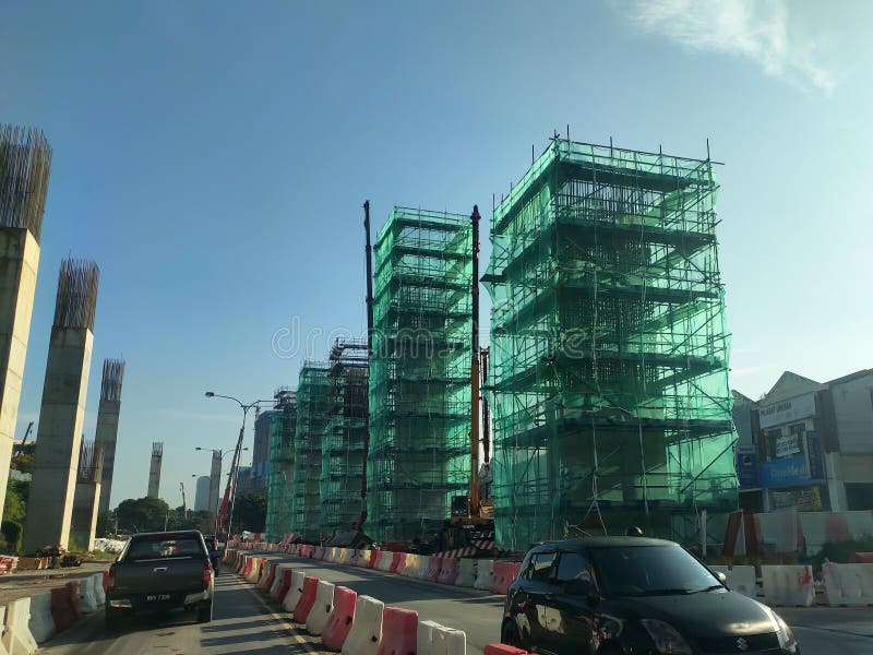 Installation of Temporary Scaffolding for the Construction of Tall ...