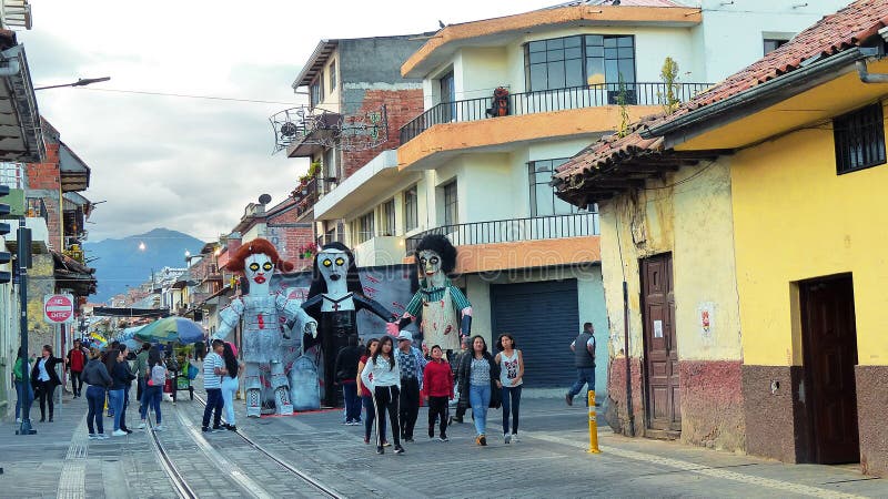 Installation from Traditional Monigotes, Ecuador Editorial Photography ...