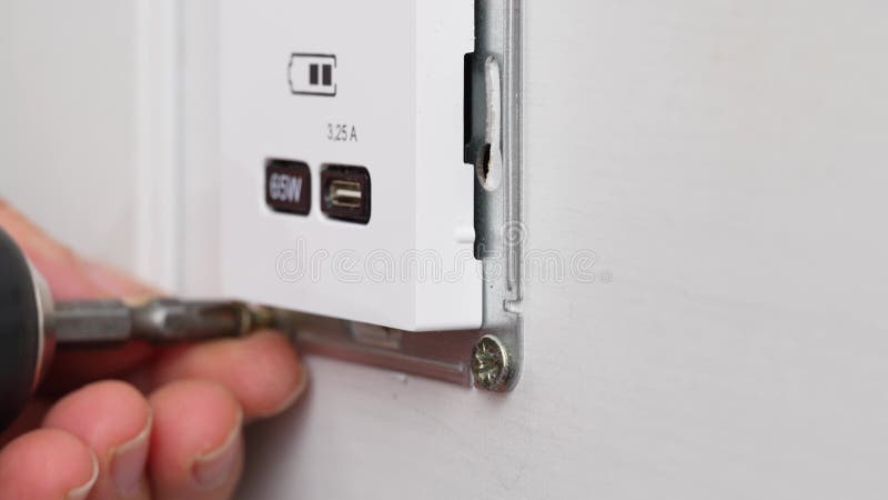 Installation of a USB Type-C Socket at the Head of the Bed for Charging ...
