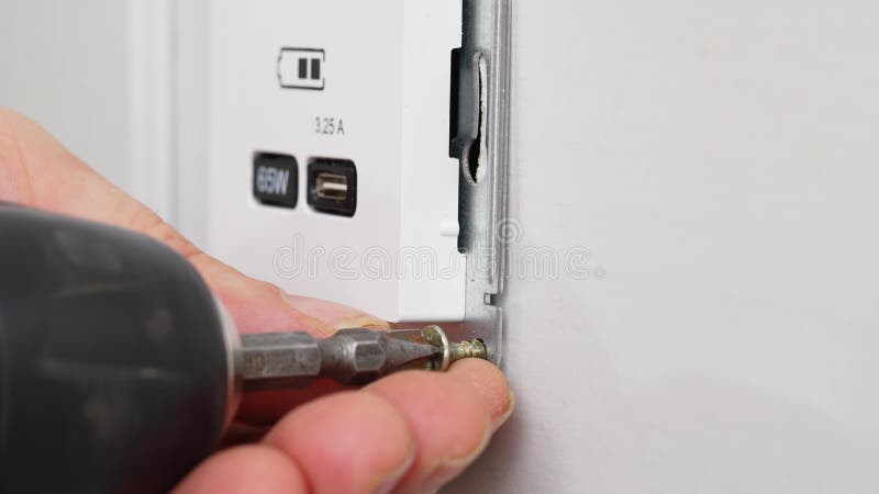 Installation of a USB Type-C Socket at the Head of the Bed for Charging ...