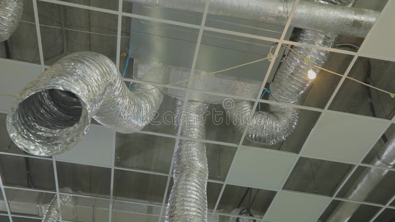 Ventilation in an Industrial Building. Installation of Ventilation ...