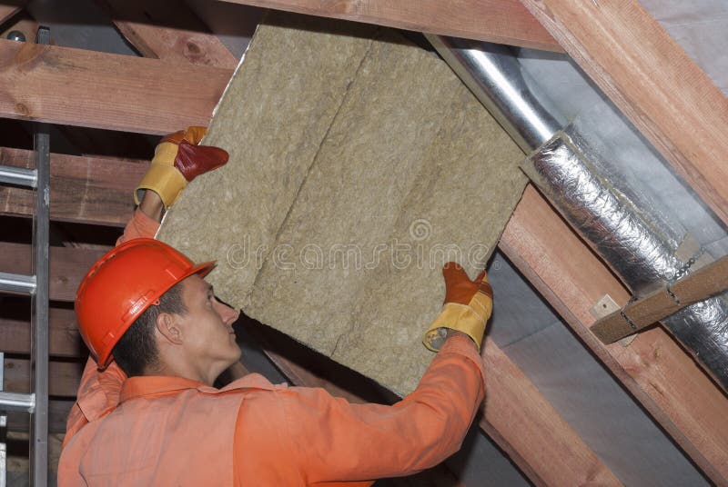 Installation of Ventilation Systems Stock Image - Image of conditioning ...