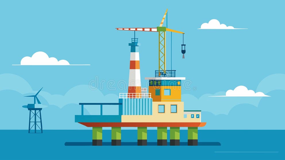 The Installation Vessel Towers Over the Water Its Impressive Size and ...