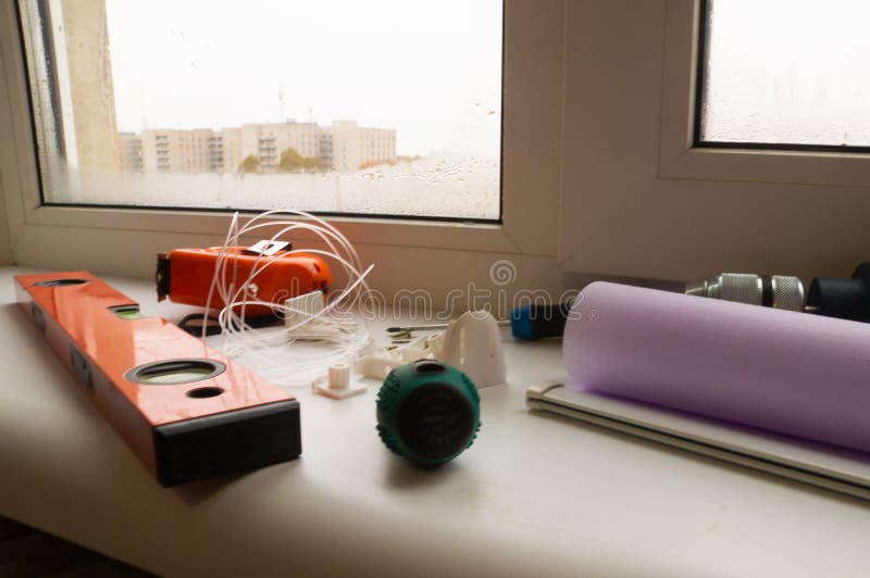 Installation of a Window Roller with a Holder. Installation Tool ...