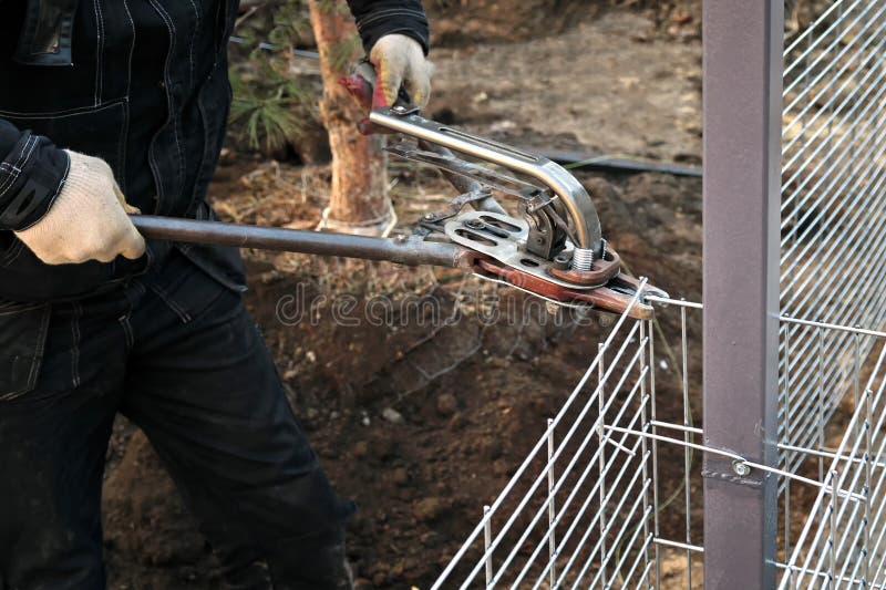 Installation of Wire Fences on the Territory of the Residential Complex ...