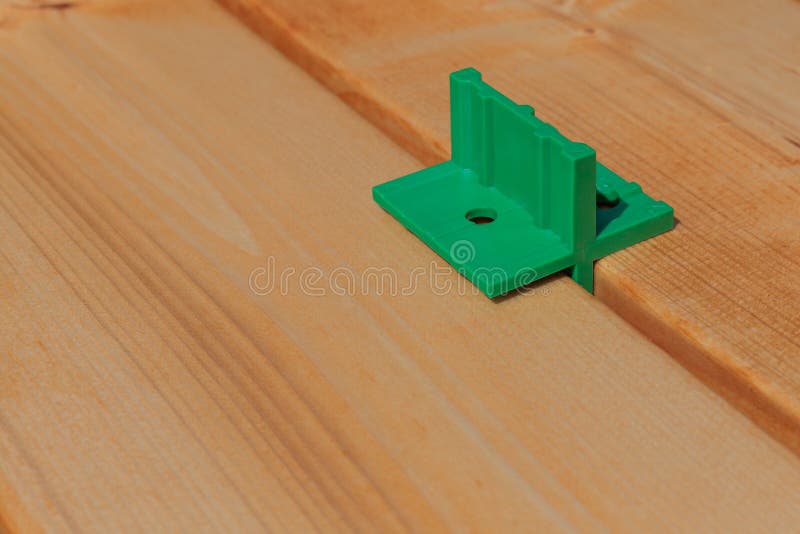 Installation of Wooden Floors, Garden Terrace. Deck Board Gap Walks ...