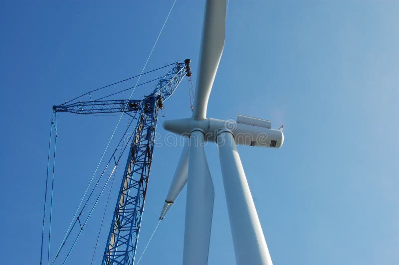 Installation of WTG stock image. Image of crane, siemens - 13227675