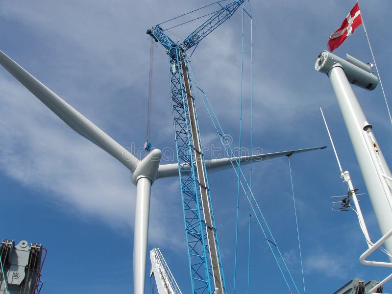 Installation of WTG stock photo. Image of weather, wind - 13227664