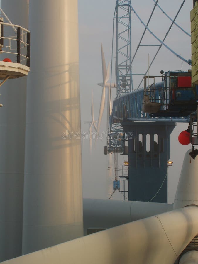 Installation of WTG stock image. Image of crane, siemens - 13227675