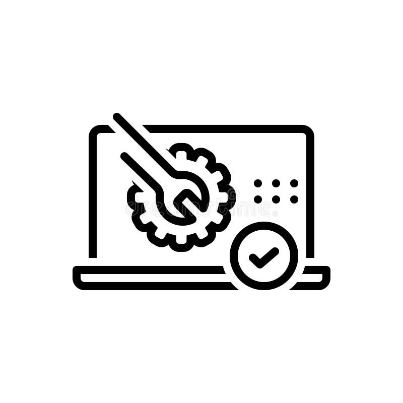 Black Update Isolated Vector Icon. Simple Element Illustration from ...