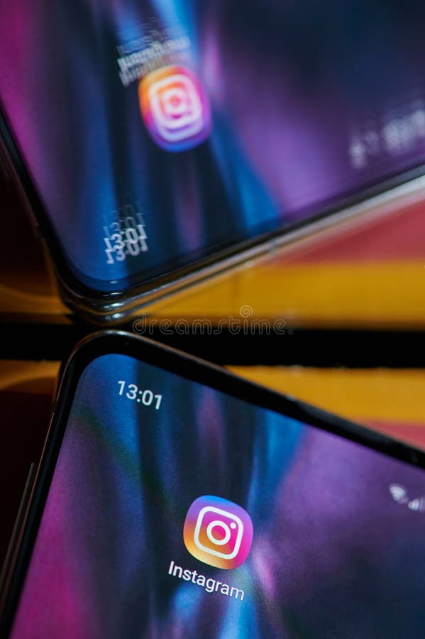 Installed Instagram Application on Smartphone Editorial Image - Image ...