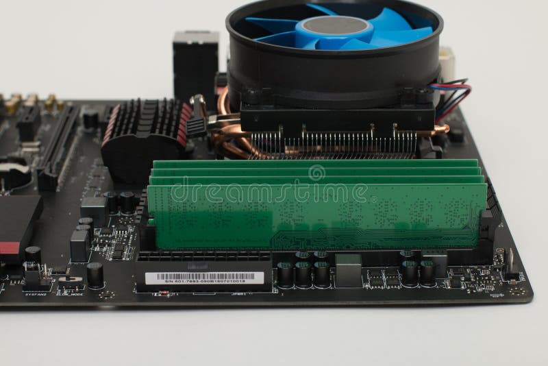 Installed RAM on the Motherboard Stock Image - Image of disk, computer ...