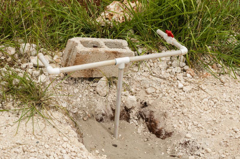 Installed Water Pipe stock photo. Image of construction - 256362864