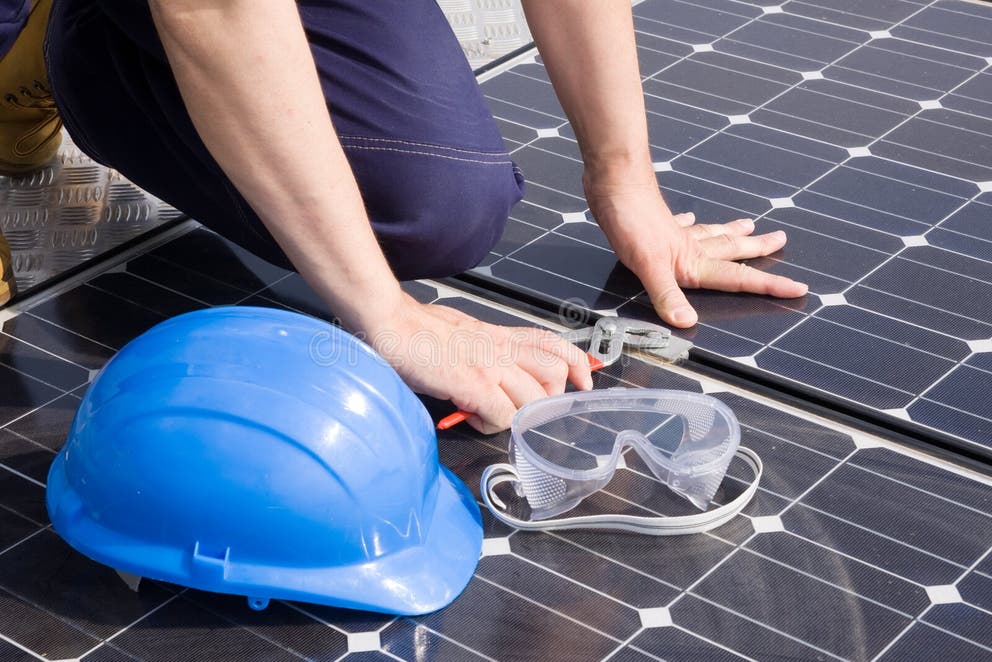 Installer stock photo. Image of energy, saving, building - 20810986