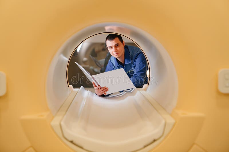 Installer Engineer of Mri Apparatus in Scanner with Instructions in ...