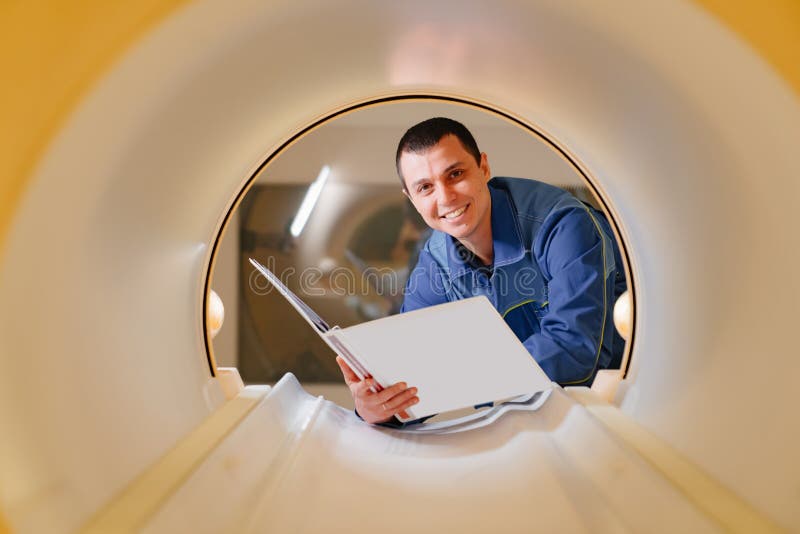 Installer Engineer of Mri Apparatus in Scanner with Instructions in ...