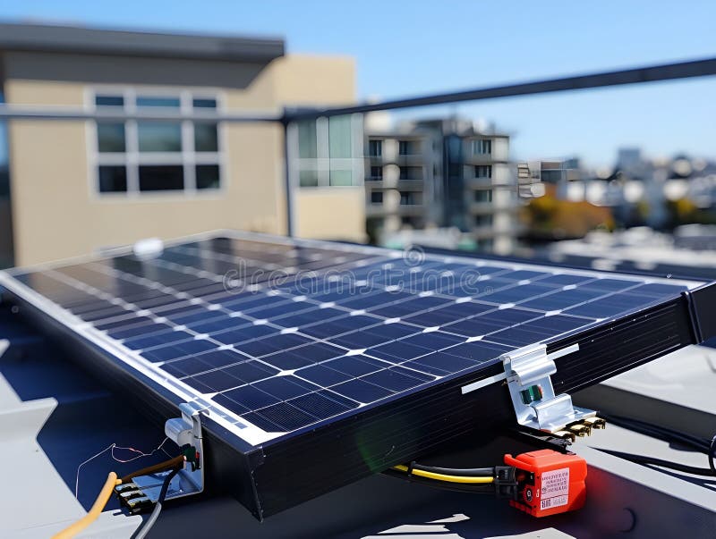 Installing Bypass Diodes Onto the Solar Panel Stock Illustration ...