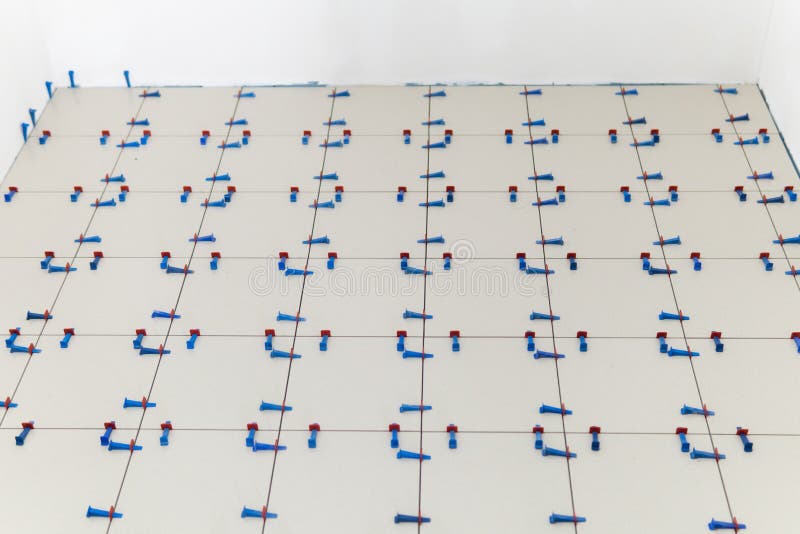 Installing Ceramic Floor Tile in New Construction Work by Tile Glue for ...