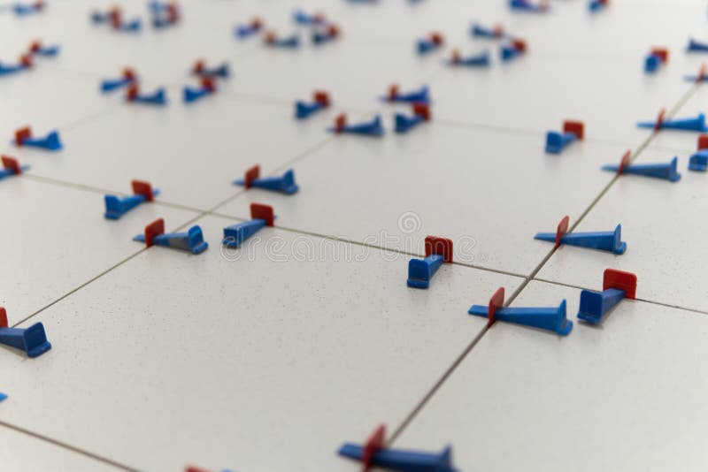 Installing Ceramic Floor Tile in New Construction Work by Tile Glue for ...