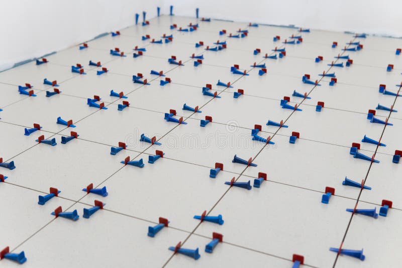 Installing Ceramic Floor Tile in New Construction Work by Tile Glue for ...